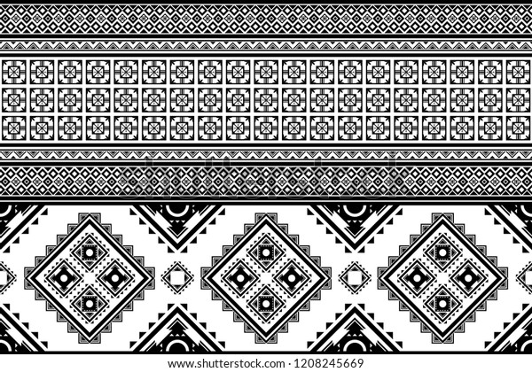 Abstract Black Line Texture Seamless Pattern Stock Vector (Royalty Free ...