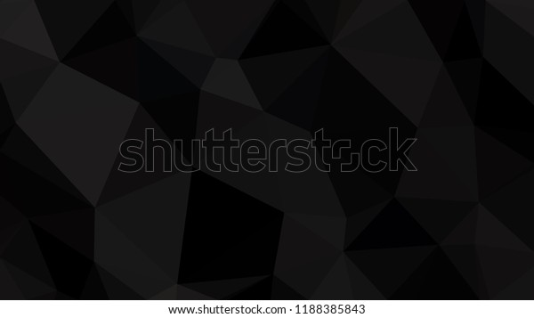 Abstract Black Polygon Low Poly Geometric Stock Vector (Royalty Free ...