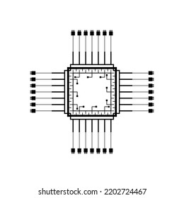 5,649 Computer Processor Sketch Images, Stock Photos & Vectors ...
