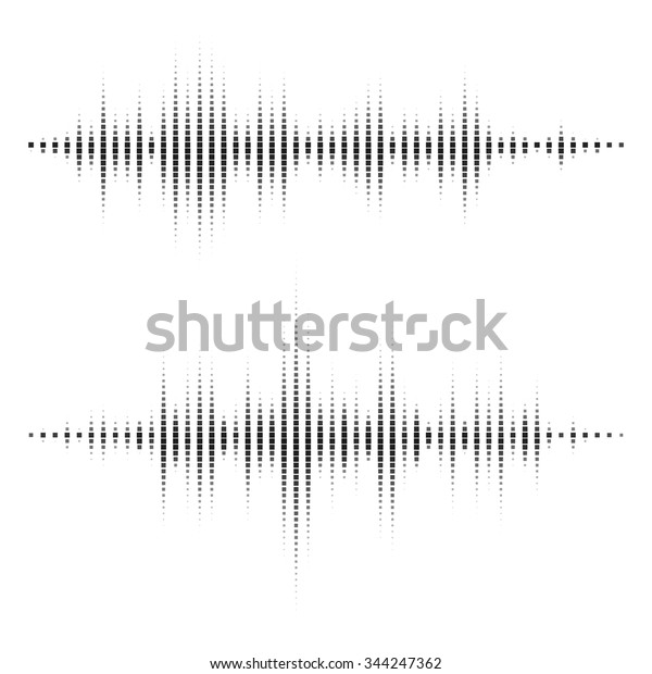 Abstract Black Sound Waves Background Party Stock Vector (Royalty Free ...