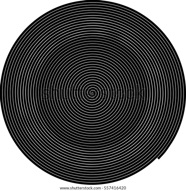 Abstract Black Spiral Vector Design Element Stock Vector (Royalty Free ...
