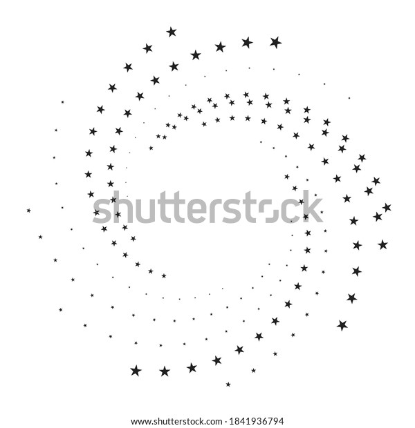 Abstract Black Star Frame Isolated On Stock Vector (Royalty Free ...