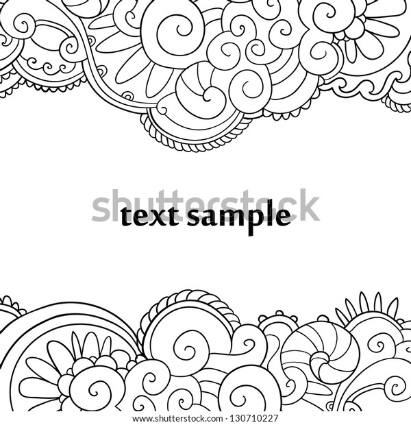 Abstract Black White Background Fantasy Line Stock Vector (Royalty Free ...