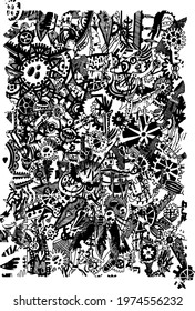 Abstract Black White Graphics Stock Vector (Royalty Free) 1974556232 ...
