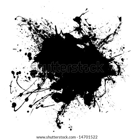 Abstract Black White Ink Splodge That Stock Vector (Royalty Free ...