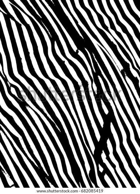 Abstract Black White Pattern Irregular Lines Stock Vector (Royalty Free ...