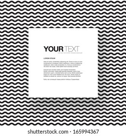 Abstract Black White Text Box Design Stock Vector (Royalty Free ...