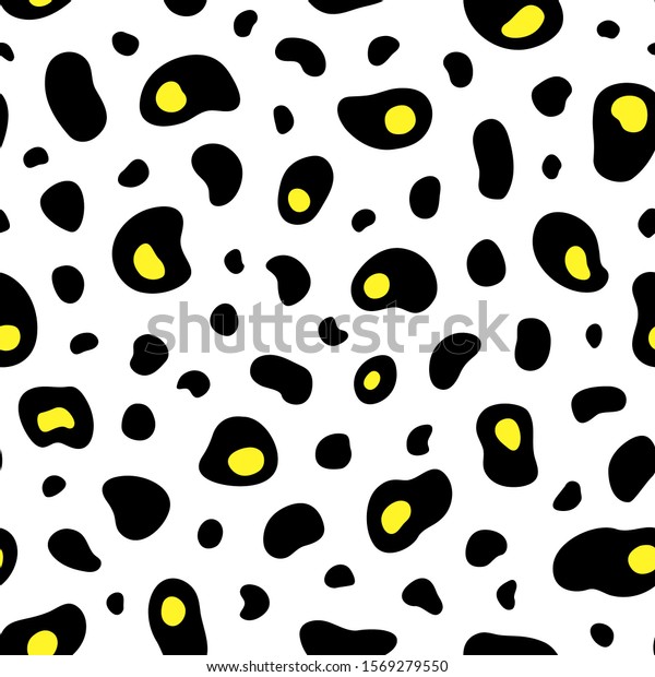 Abstract Black Yellow Blob Shape Background Stock Vector (Royalty Free ...