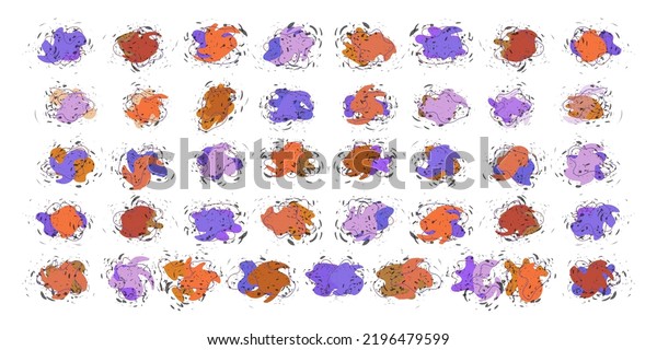 Abstract Blob Dot Line Abstract Organic Stock Vector (Royalty Free ...