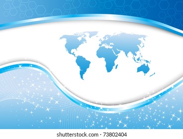 Abstract Blue Background Clipart Stock Vector (Royalty Free) 73802404 ...
