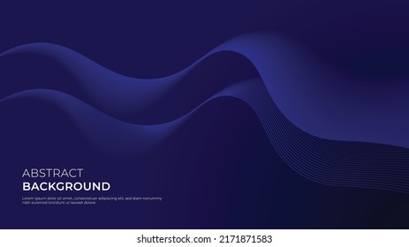 Abstract Blue Background Flow Curves Fluid Stock Vector (Royalty Free ...