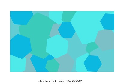 Abstract Blue Background Heptagons Stock Vector (Royalty Free ...