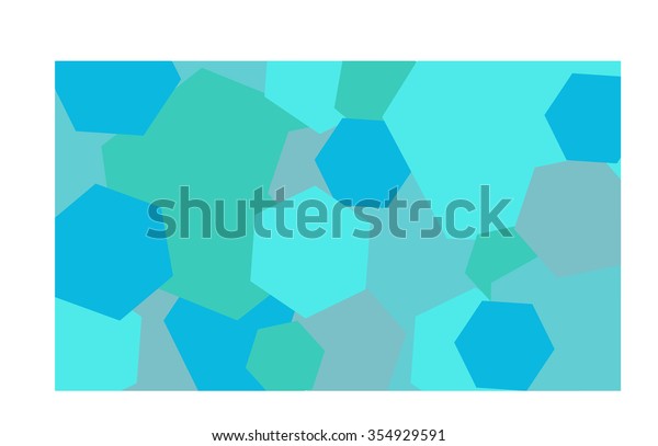 Abstract Blue Background Heptagons Stock Vector (Royalty Free ...