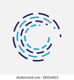 Abstract Blue Background Logo Design Stock Stock Vector (Royalty Free ...