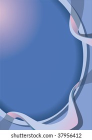 Abstract Blue Background Transparent Ribbon Vector Stock Vector ...