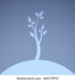 Abstract Blue Background Tree Stock Vector (Royalty Free) 469179917 ...