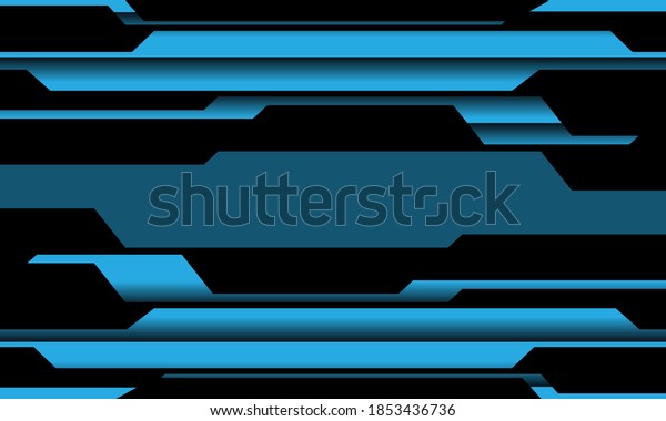 Abstract Blue Circuit Cyber Line Pattern Stock Vector (Royalty Free ...