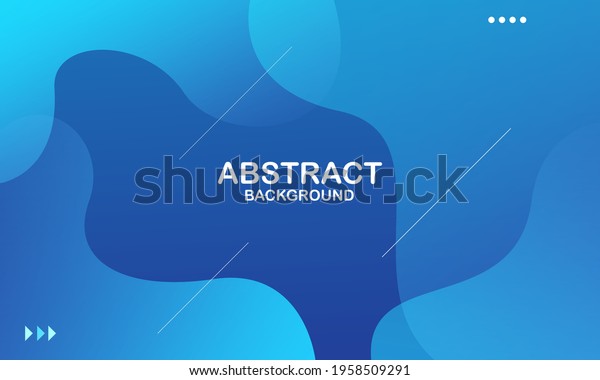 Abstract Blue Color Background Dynamic Shapes Stock Vector (Royalty ...