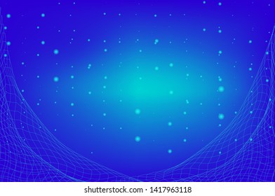 Abstract Blue Color Network Connection Design Stock Vector (Royalty ...