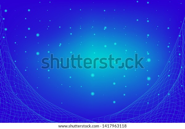 Abstract Blue Color Network Connection Design Stock Vector (Royalty ...