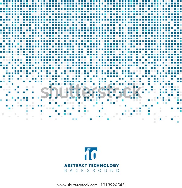 Abstract Blue Color Square Geometric Copy Stock Vector (Royalty Free ...
