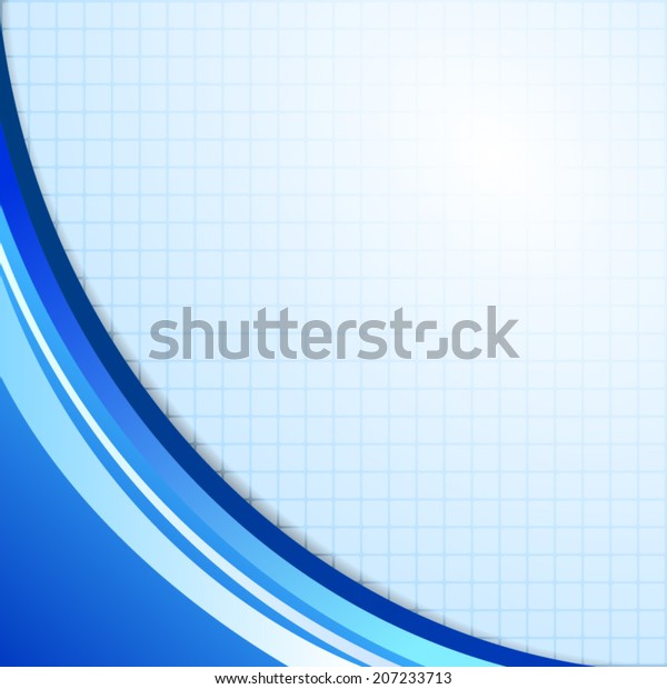 Abstract Blue Curve Line Square Polygon Stock Vector (Royalty Free ...