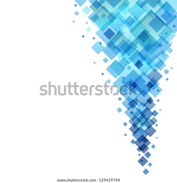 Abstract Blue Diamonds Vertical Flow Vector Stock Vector (Royalty Free ...