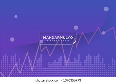 Abstract Blue Gradient Curve Statistics Shapes Stock Vector (Royalty ...
