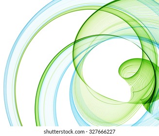 Abstract Blue Green Lines Vector Illustration Stock Vector (Royalty ...
