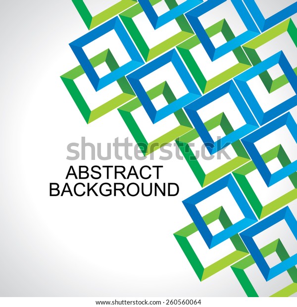 Abstract Blue Green Rectangle Background Illustration Stock Vector ...