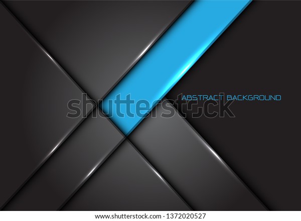 Abstract Blue Grey Line Glossy Metal Stock Vector (Royalty Free ...