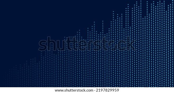 Abstract Blue Growing Financial Graph Chart Stock Vector (Royalty Free ...