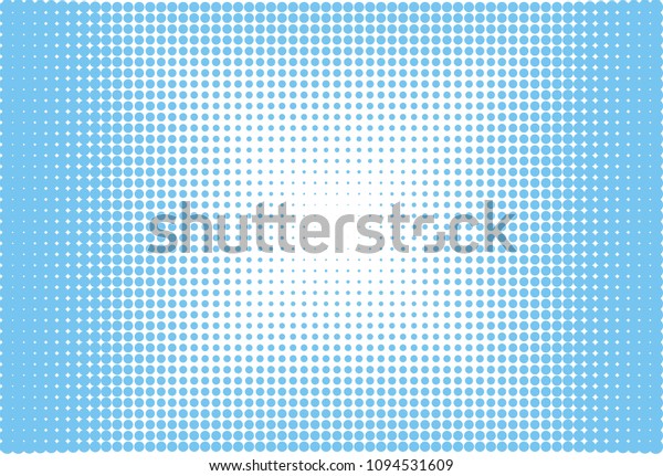 Abstract Blue Halftone Pattern Futuristic Panel Stock Vector (Royalty ...