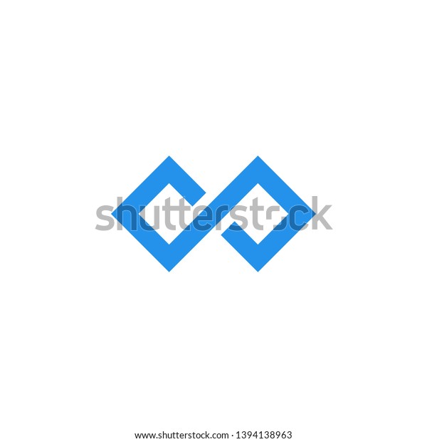 Abstract Blue Infinity Logo Design Inspirations Stock Vector (Royalty ...