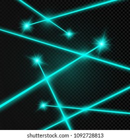 Abstract Blue Laser Beam Transparent Isolated Stock Vector (Royalty ...