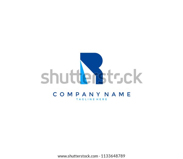 Abstract Blue Letter R Vector Logo Stock Vector (Royalty Free ...