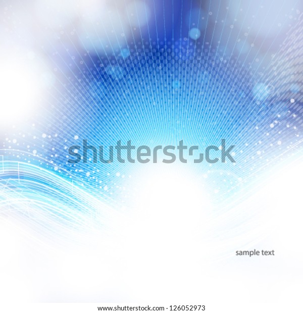 Abstract Blue Light Background Stock Vector (Royalty Free) 126052973 ...