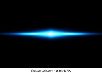 Abstract Blue Lights Lines On Black Stock Vector (Royalty Free ...