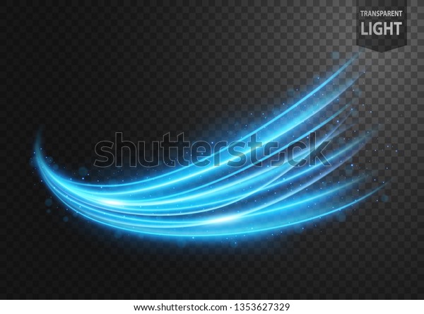 Abstract Blue Line Light Blue Sparks Stock Vector (Royalty Free ...