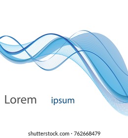 Abstract Blue Lines Stock Vector (Royalty Free) 762668479 | Shutterstock