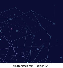 Abstract Blue Lines Dots Background Vector Stock Vector (Royalty Free ...
