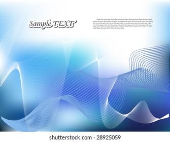 Abstract Blue Lines Template Stock Vector (Royalty Free) 28925059 ...