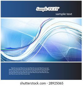 Abstract Blue Lines Template Stock Vector (Royalty Free) 28925065 ...