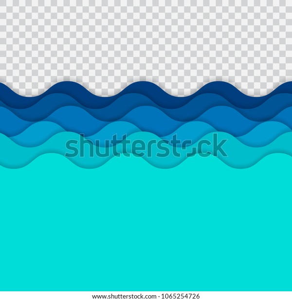 Abstract Blue Lines Wave Wavy Stripes Stock Vector (Royalty Free ...