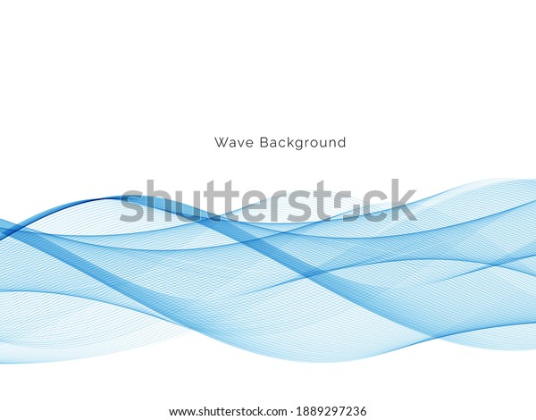 Abstract Blue Modern Design Wave Background Stock Vector (Royalty Free ...