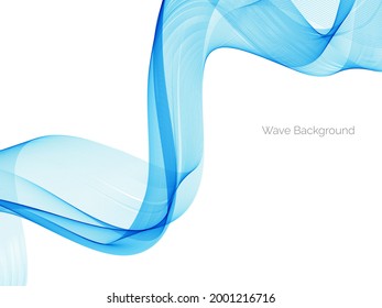 Abstract Blue Modern Wave Design Background Stock Vector (Royalty Free ...