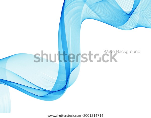 Abstract Blue Modern Wave Design Background Stock Vector (Royalty Free ...
