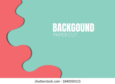 Abstract Blue Paper Cut Vector Realistic Stock Vector (Royalty Free ...