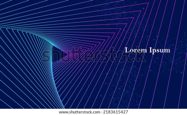 Abstract Blue Purple Triangle Network Concept Stock Vector (Royalty ...