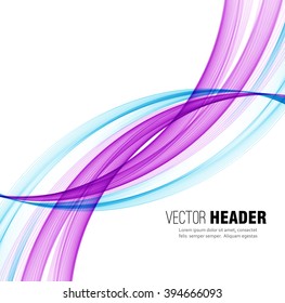 Abstract Blue Purple Wavy Lines Colorful Stock Vector (Royalty Free ...